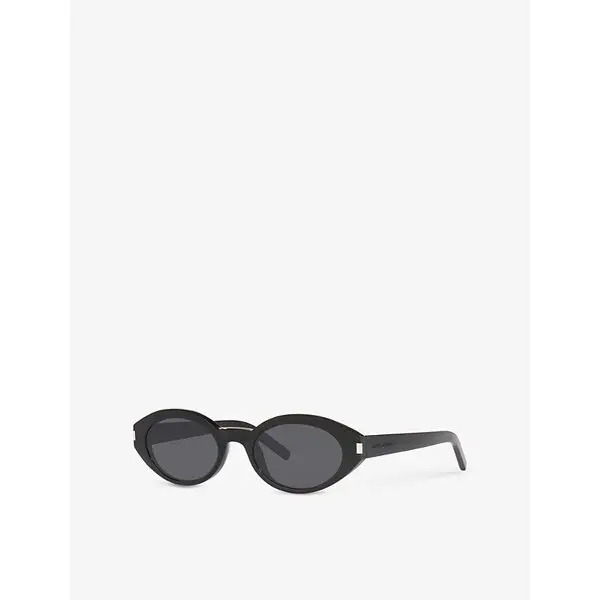 Saint Laurent Round-frame Acetate Sunglasses - Brown