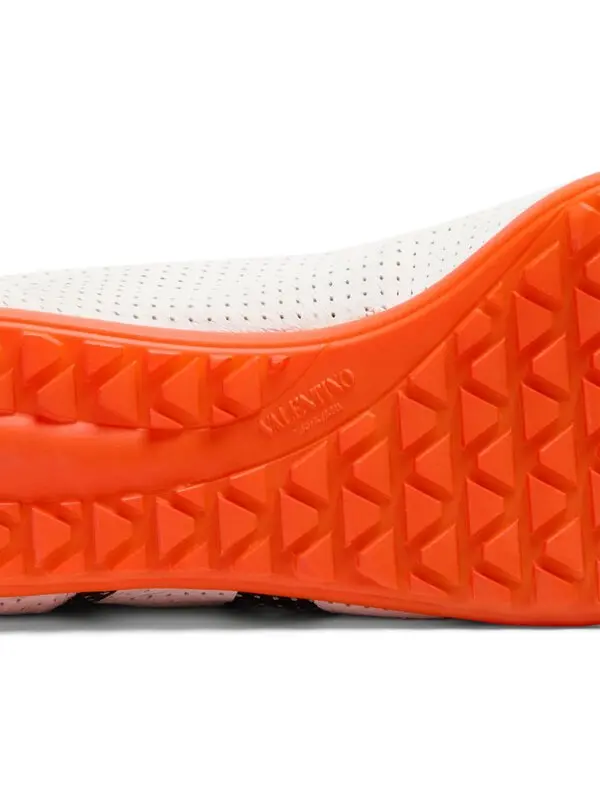 Valentino Garavani Chromathon Perforated Sneakers - White