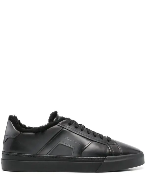 Santoni Leather Sneakers