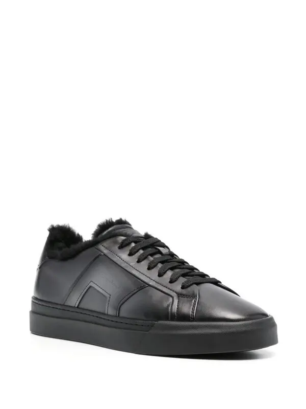Santoni Leather Sneakers