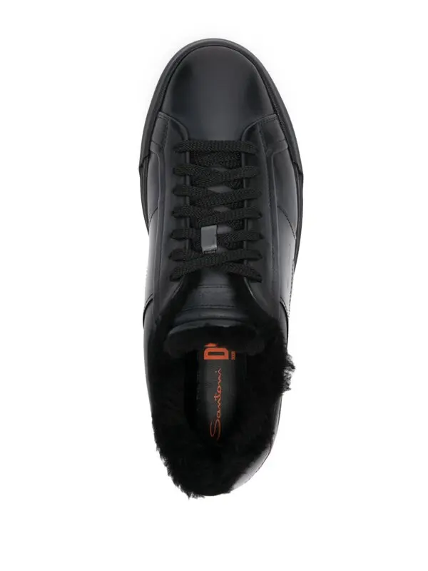 Santoni Leather Sneakers