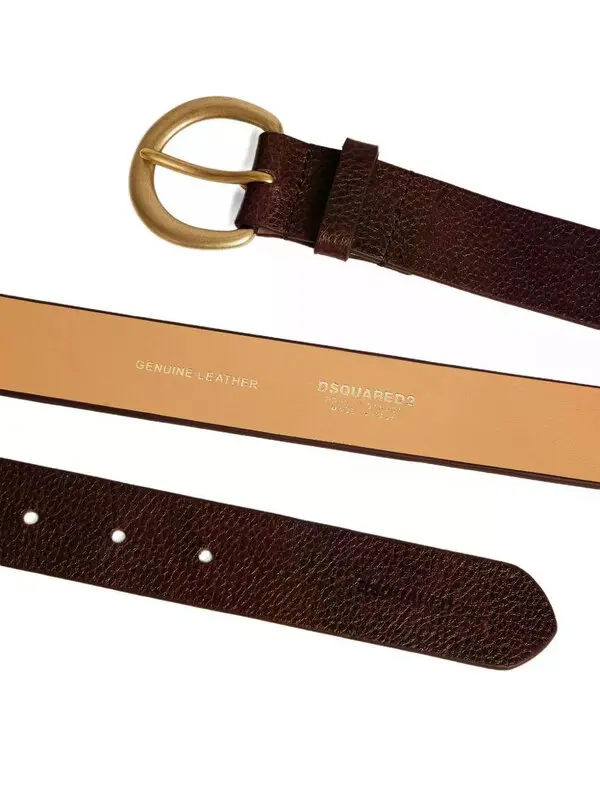 Dsquared2 Logo-embossed Leather Belt