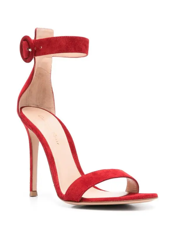 GIANVITO ROSSI 105mm Portofino Sandals - Red