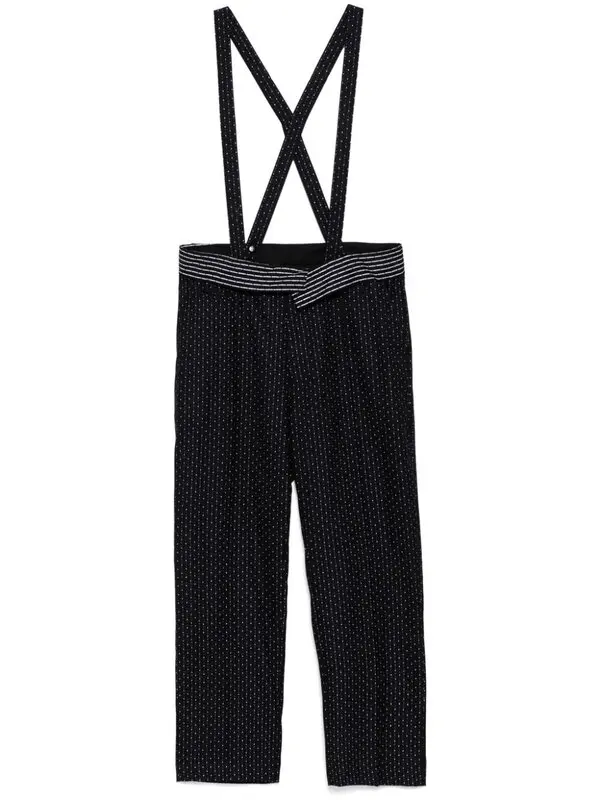 MIDORIKAWA Shoulder-strap Tailored Trousers