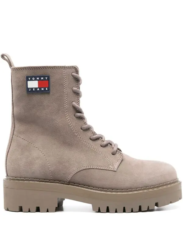Tommy Hilfiger Suede Lace-up Boots