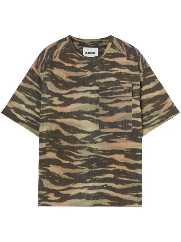 JIL SANDER Printed Cotton T-shirt