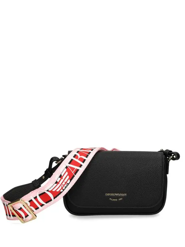 Emporio Armani Logo-print Crossbody Bag - Black