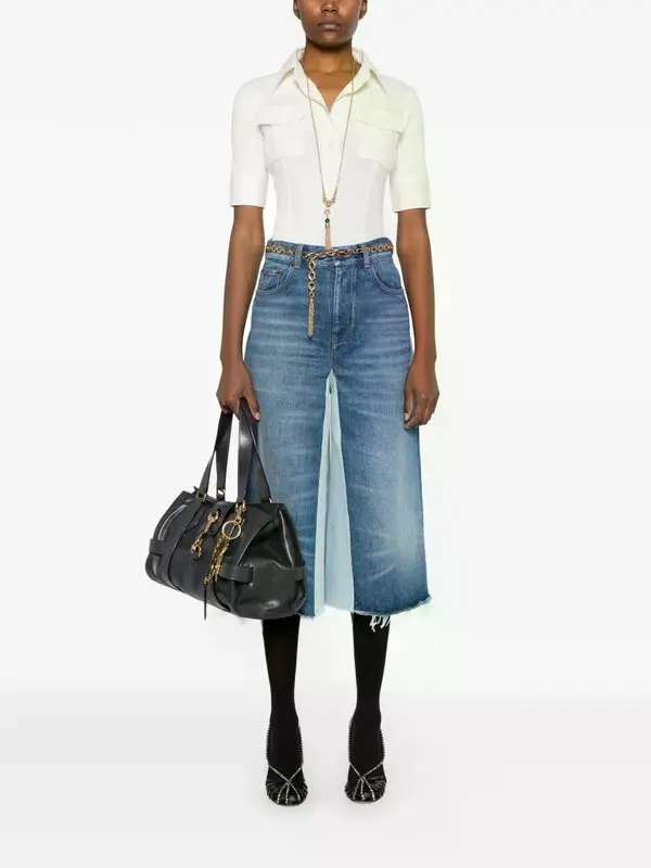 Chloé Patchwork Denim Shorts