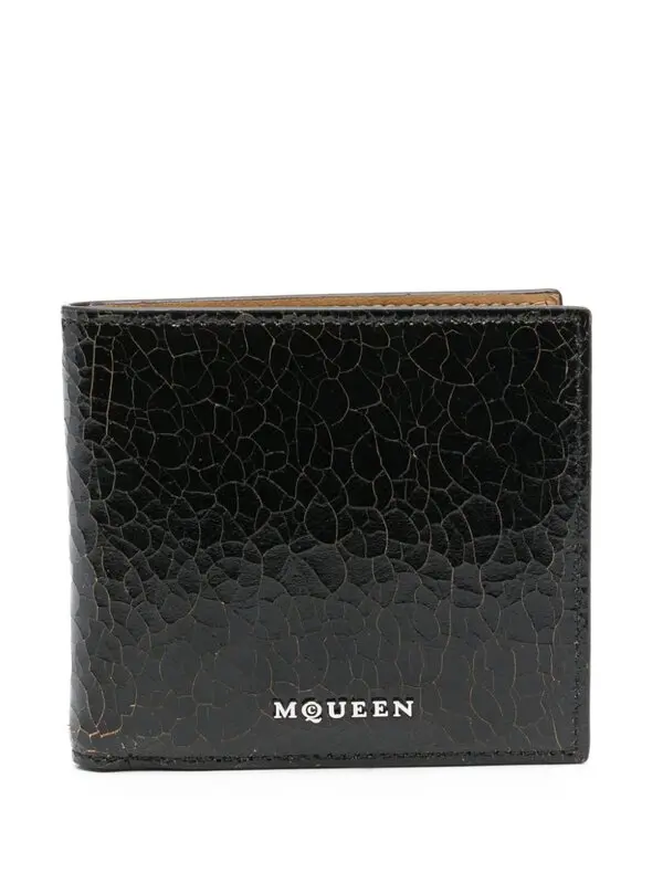 Alexander McQueen Logo-lettering Card Holder - Black