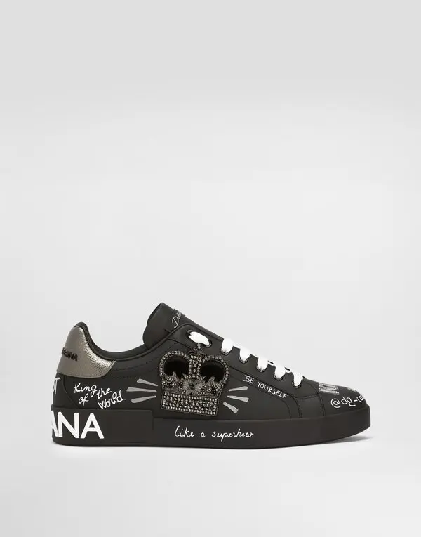 Dolce & Gabbana Portofino Calfskin Sneakers - Multicolor