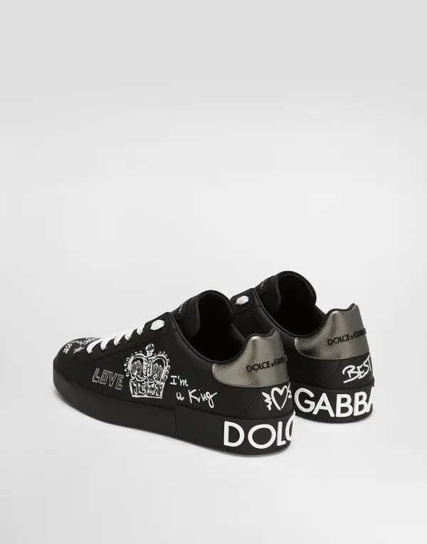 Dolce & Gabbana Portofino Calfskin Sneakers - Multicolor