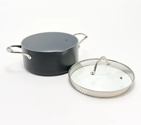 TECHNIQUE As Is 7-pc Hard Anodized Ceramic Nonstickcookwar