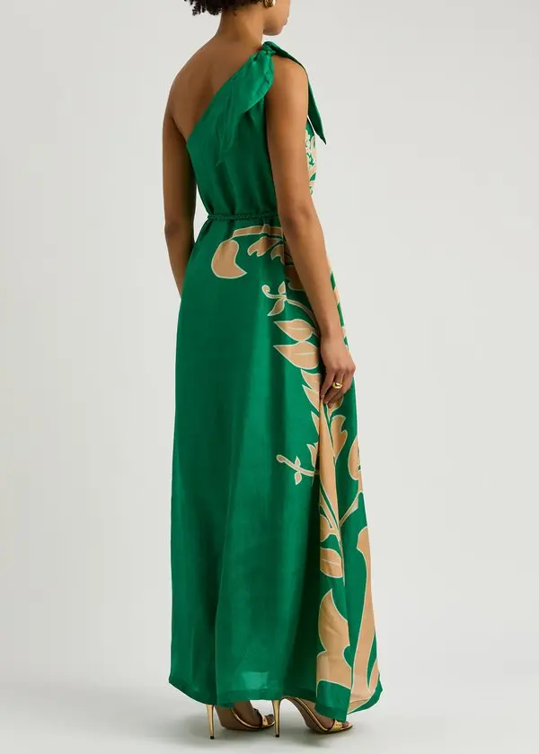 green emerald velvet dress Hannah Green Midi Dress main image 1