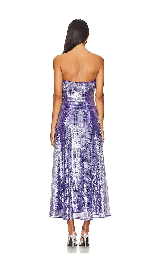 AMUR Braelynn Sequin Midi Dress
