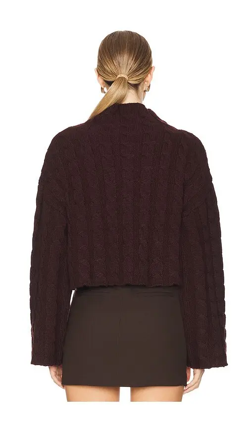 Astr The Label Sloan Cable Knit Sweater