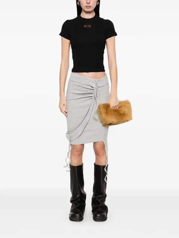 Ottolinger Ribbed Deconstructed T-shirt - Black