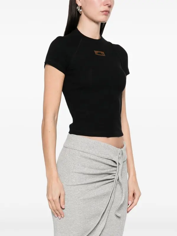 Ottolinger Ribbed Deconstructed T-shirt - Black
