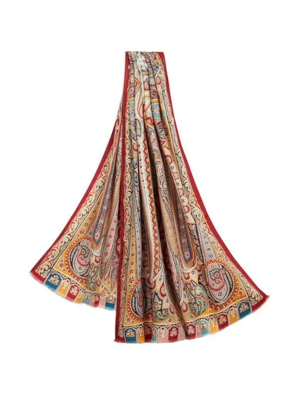 Etro Printed Scarf - Neutrals