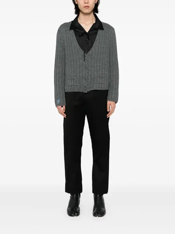 MAISON MARGIELA Distressed Plunging Cardigan