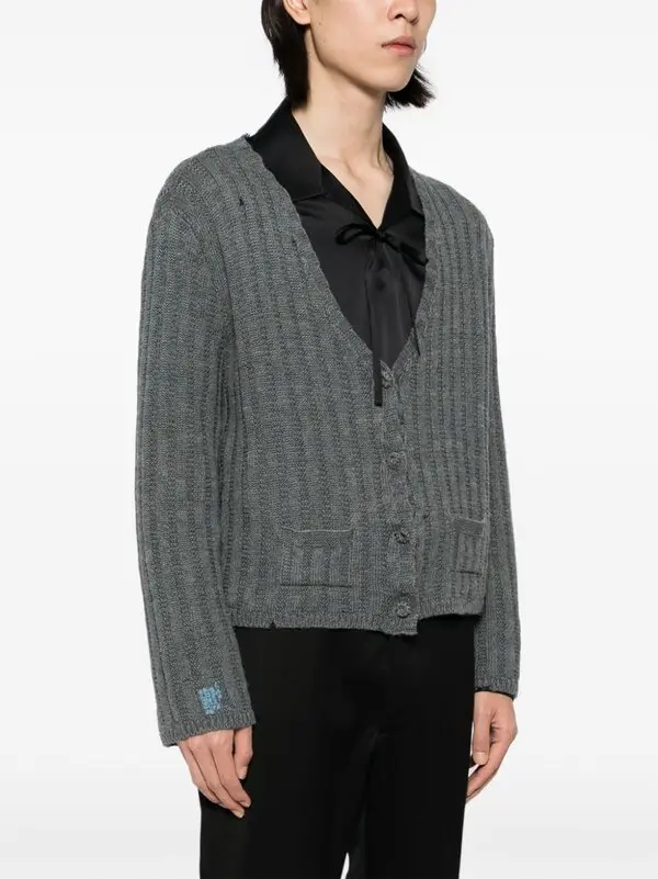 MAISON MARGIELA Distressed Plunging Cardigan