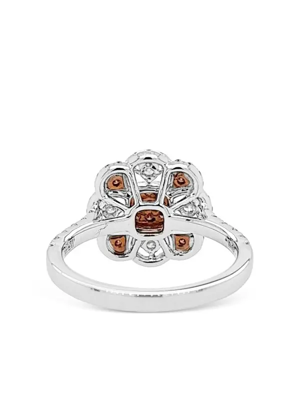 HYT JEWELRY 18k White Gold And Platinum Diamond Ring