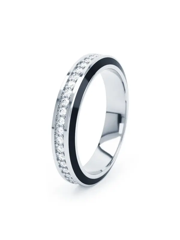 LOEV 18k White Gold Diamond Eternity Ring - Silver