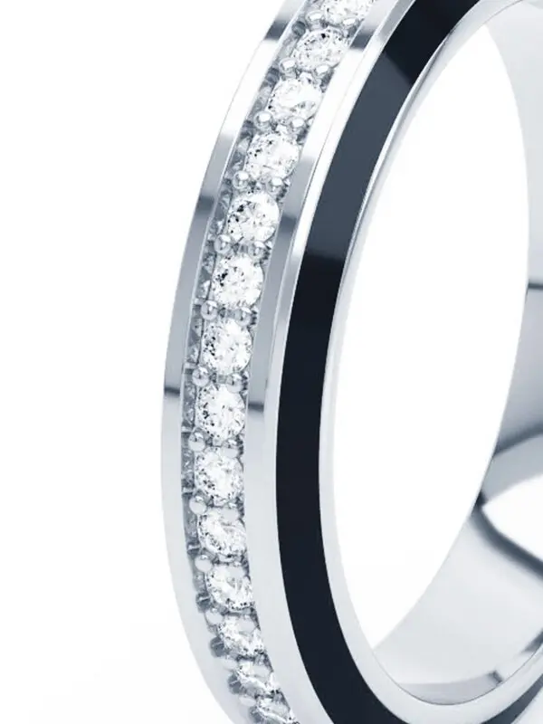 LOEV 18k White Gold Diamond Eternity Ring - Silver