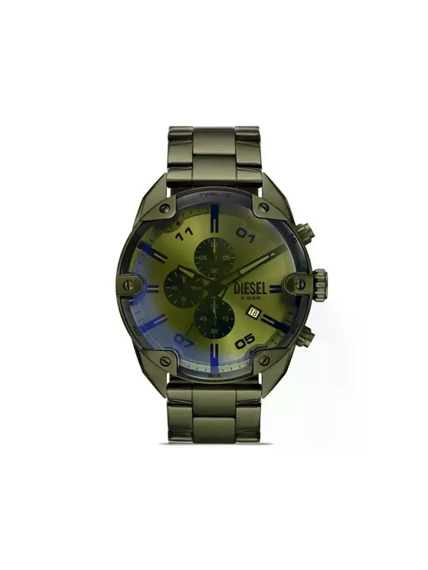 DIESEL® 49mm Chronograph Watch - Green