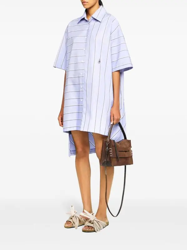JW Anderson High-low Shirt Dress - Blue