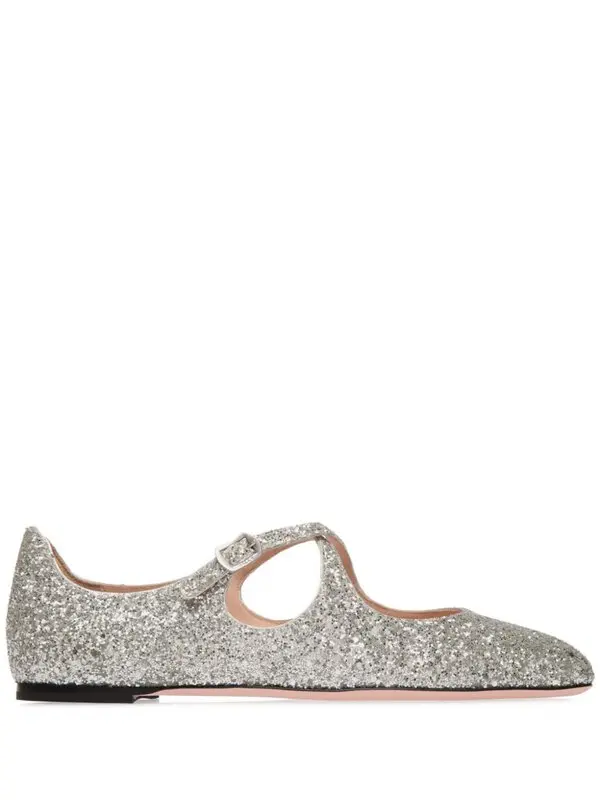 Bally Glitter Ballerinas - Silver