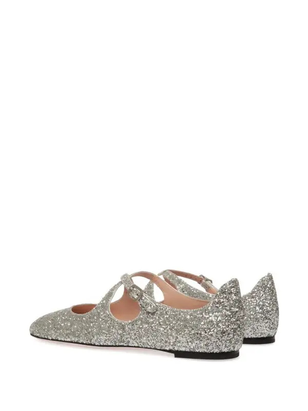 Bally Glitter Ballerinas - Silver