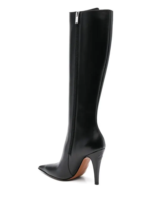 Alexander McQueen 105mm Birdee Leather Boots