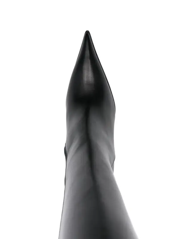 Alexander McQueen 105mm Birdee Leather Boots