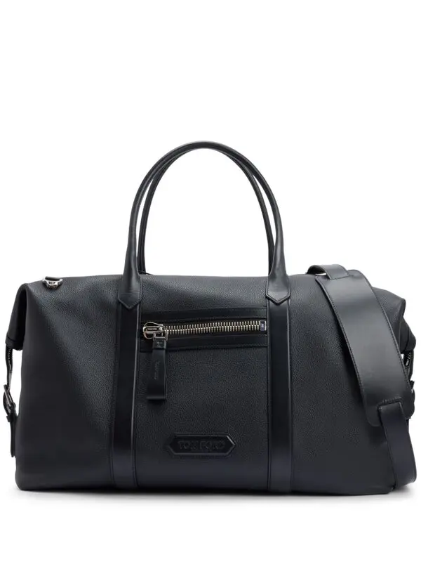 TOM FORD Leather Holdall - Black
