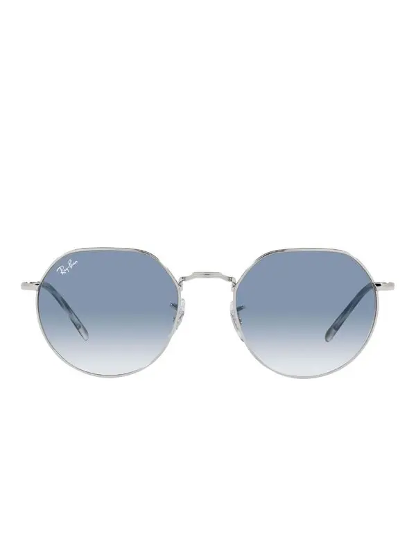 Ray-ban Jack Round-frame Sunglasses - Silver