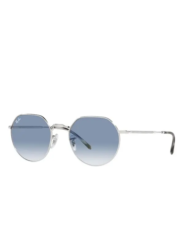 Ray-ban Jack Round-frame Sunglasses - Silver