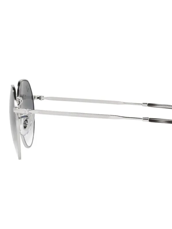 Ray-ban Jack Round-frame Sunglasses - Silver