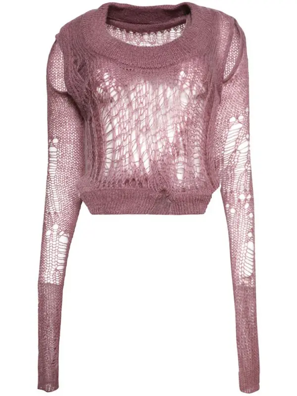 Rick Owens Spider Banana Sweater - Pink