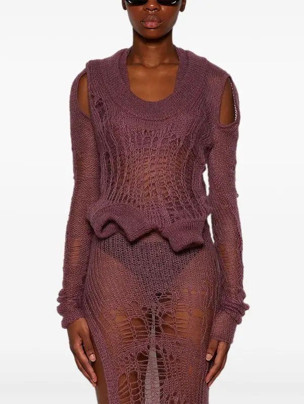 Rick Owens Spider Banana Sweater - Pink