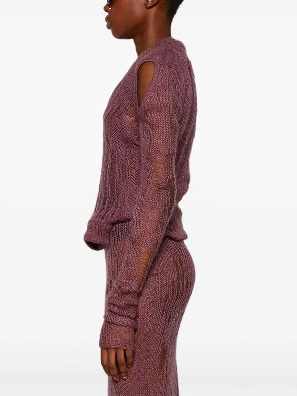 Rick Owens Spider Banana Sweater - Pink