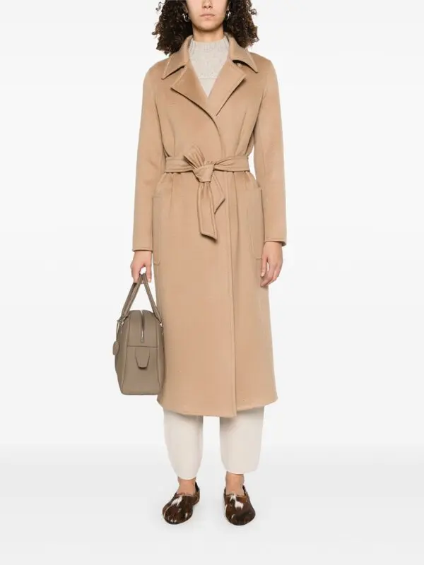 Max Mara Cashmere Coat Brown Editorialist