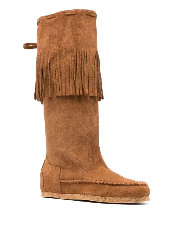 P.a.r.o.s.h Fringed Boots - Brown