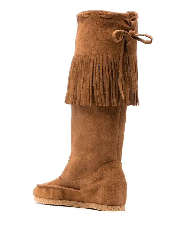 P.a.r.o.s.h Fringed Boots - Brown