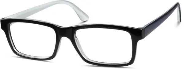 Zenni Rectangle Full Rim Eyeglasses - Black