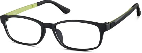 Zenni Rectangle Full Rim Eyeglasses - Black