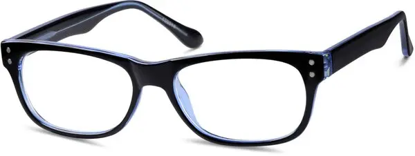 Zenni Rectangle Full Rim Eyeglasses - Blue