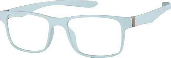 Zenni Rectangle Full Rim Eyeglasses - Blue