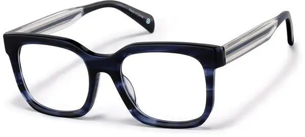 Zenni Rectangle Full Rim Eyeglasses - Blue
