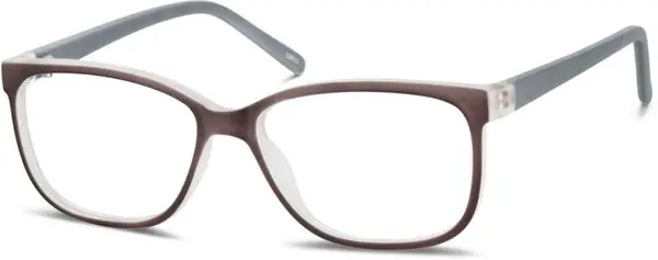 Zenni Rectangle Full Rim Eyeglasses - Brown
