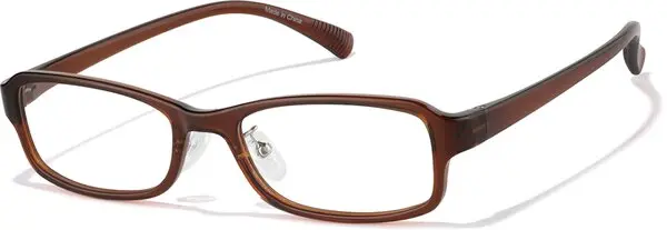 Zenni Rectangle Full Rim Eyeglasses - Brown